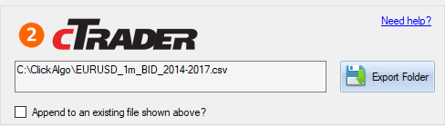 cTrader Free Market Data Import Tool | ClickAlgo