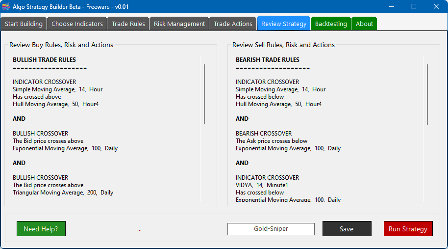 cTrader Algo Strategy Builder (beta) | ClickAlgo